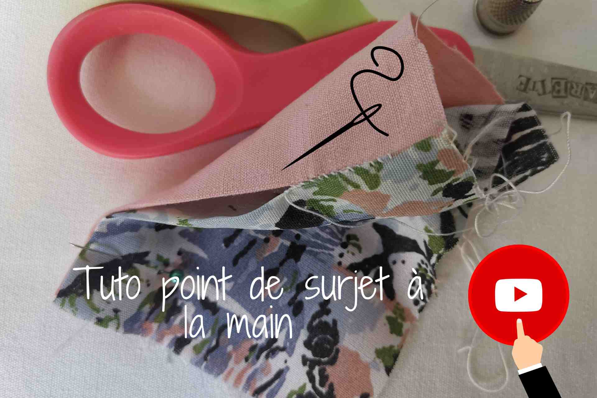 Apprendre le point de surjet couture, tricot et crochet - mimitricot